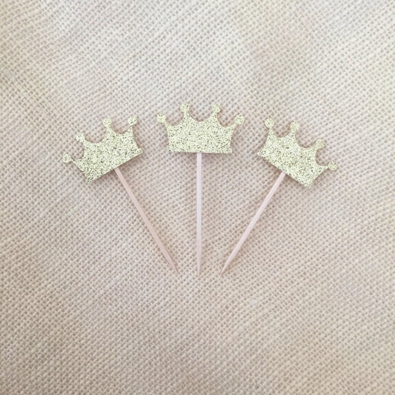 Crown Cupcake Topper - Etsy