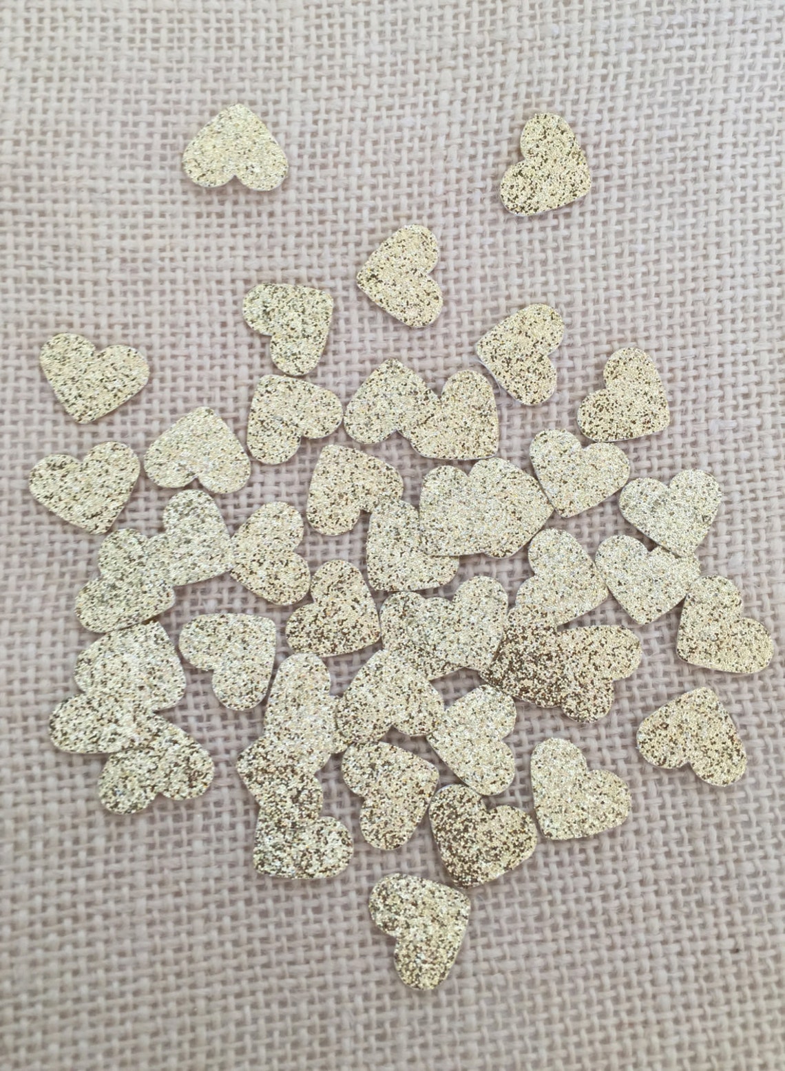 Gold Glitter Heart Confetti Wedding Confetti Bridal Shower | Etsy