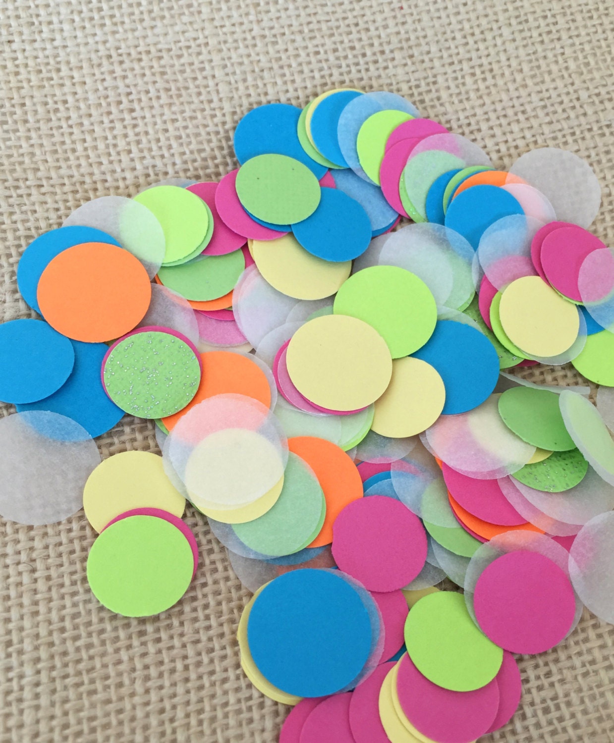 Party Confetti, Multicolor Circle Confetti, Birthday, Wedding, Table ...