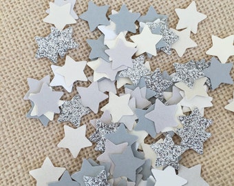 Silver Paper Hanging Star Decoration Christmas Silver Star - Etsy