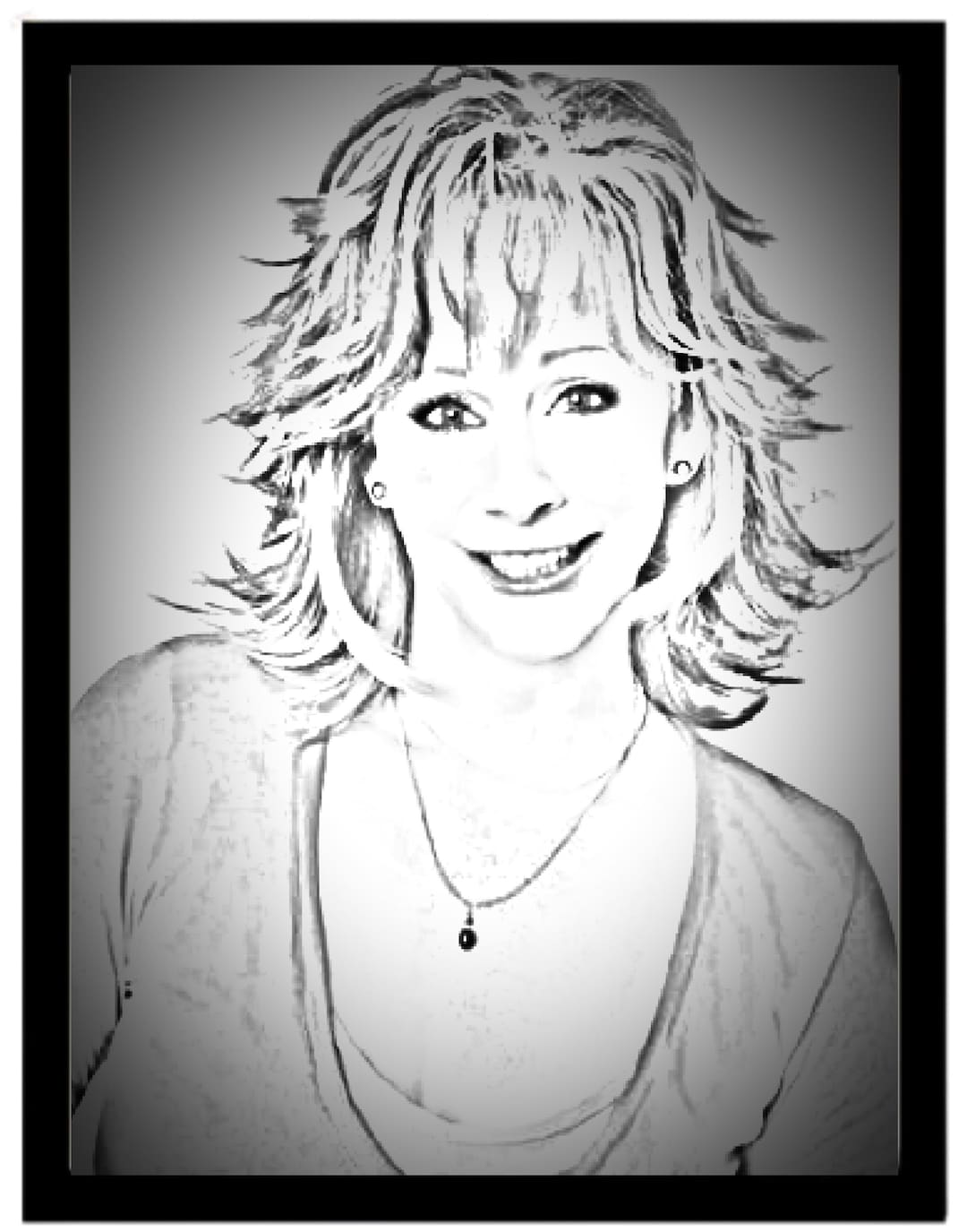 Reba Mcentire Sketch Printable, Reba Mcentire Drawing Printable ...