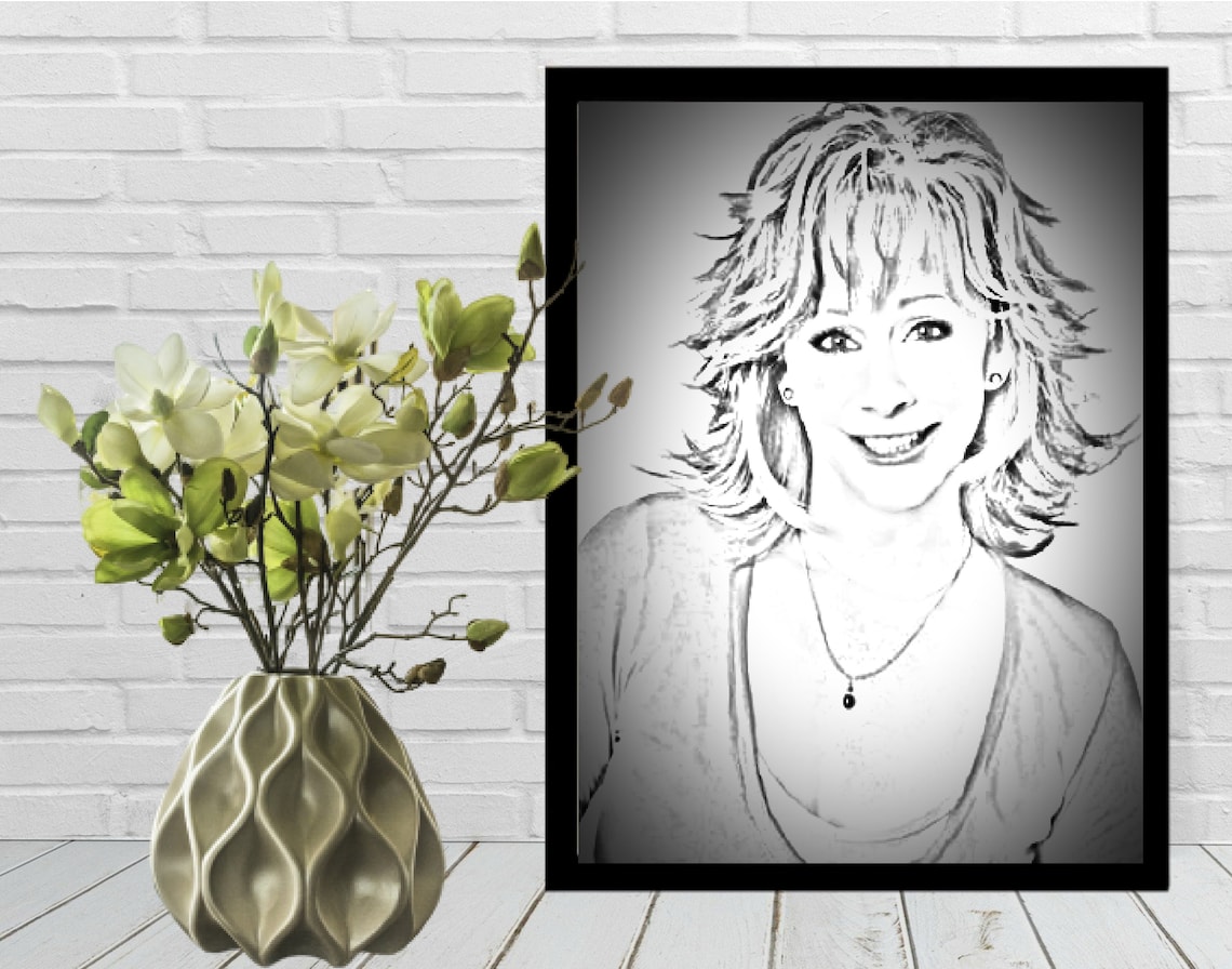 Reba Mcentire Sketch Printable, Reba Mcentire Drawing Printable ...
