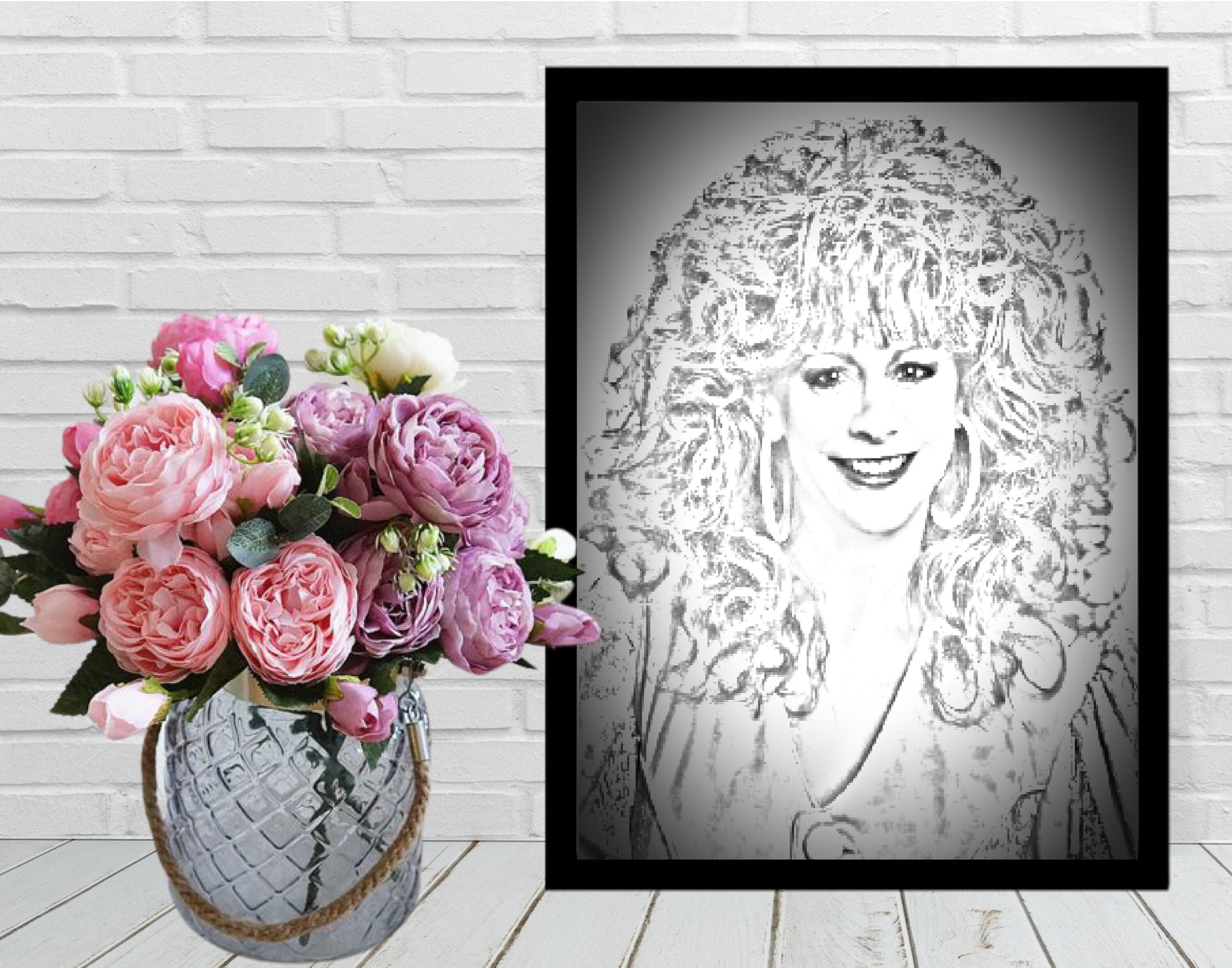 Reba Mcentire Sketch Printable, Reba Mcentire Drawing Printable ...