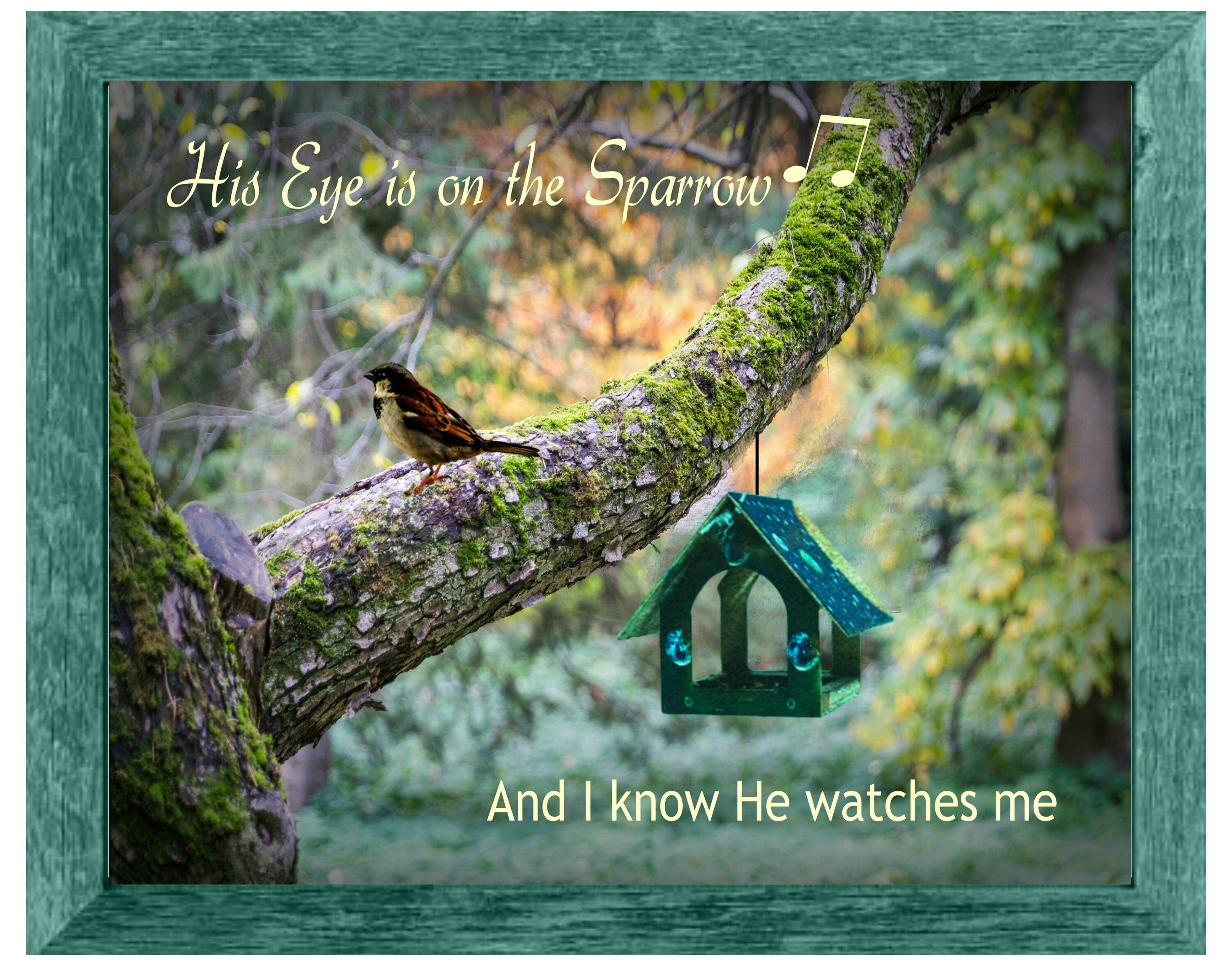 His Eye is on the Sparrow Printable, Gospel Wall Art, Religious Print ...