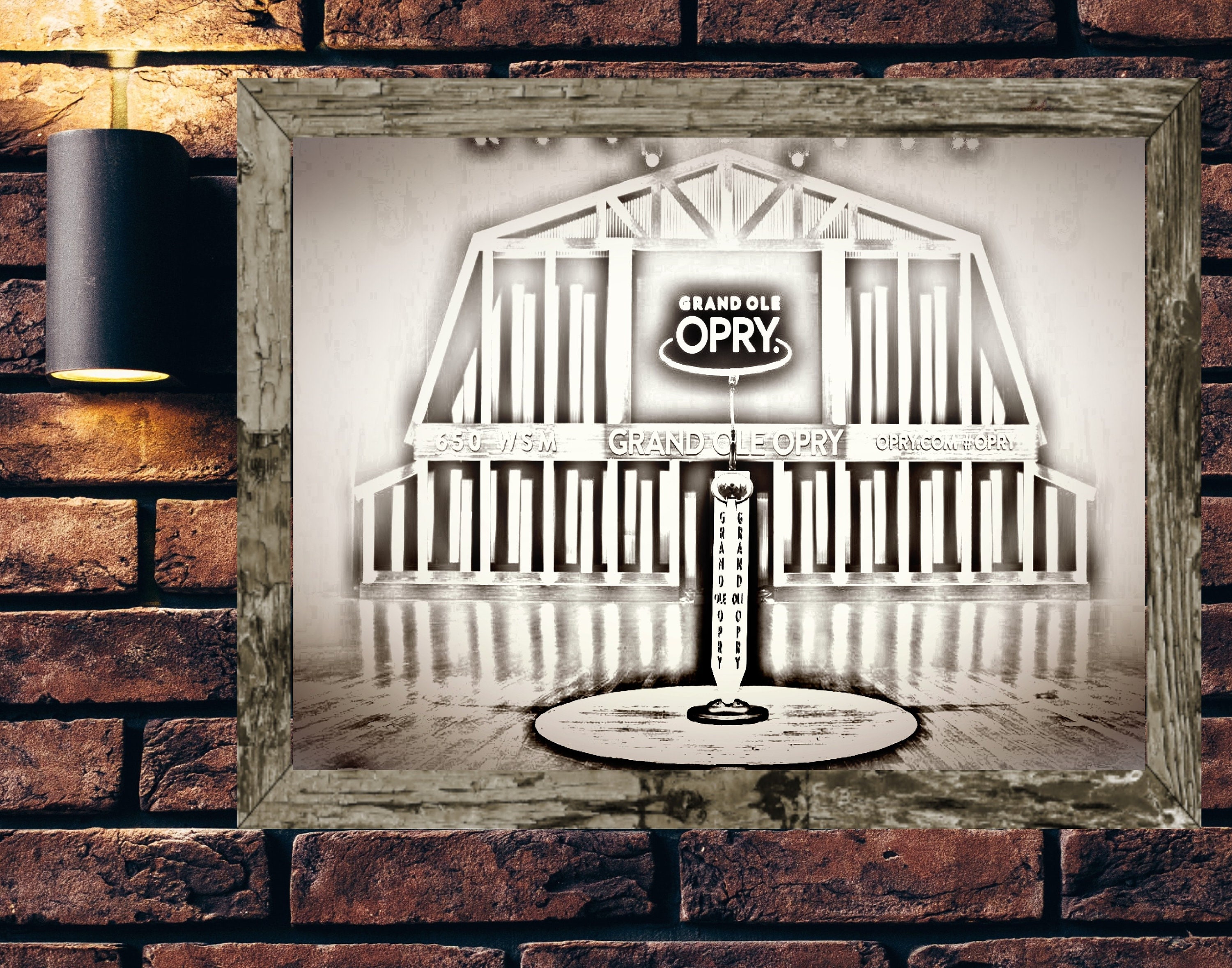 Grand Ole Opry Stage Sketch Drawing Printable, Grand Ole Opry Circle of ...