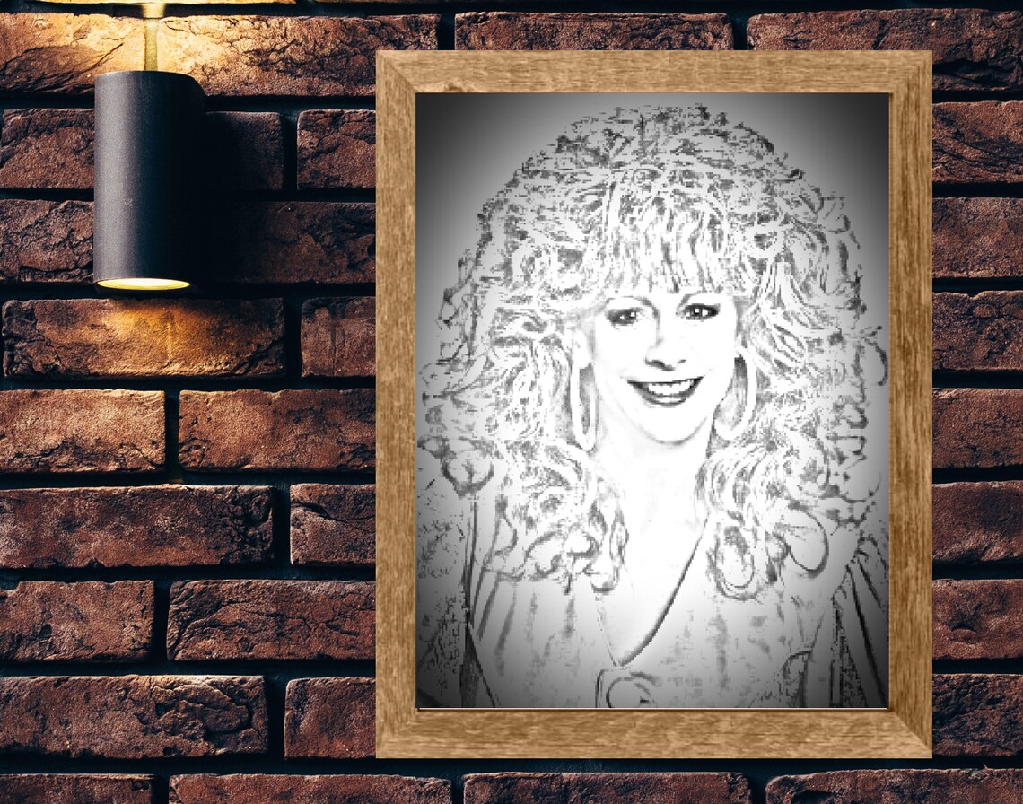 Reba Mcentire Sketch Printable, Reba Mcentire Drawing Printable ...