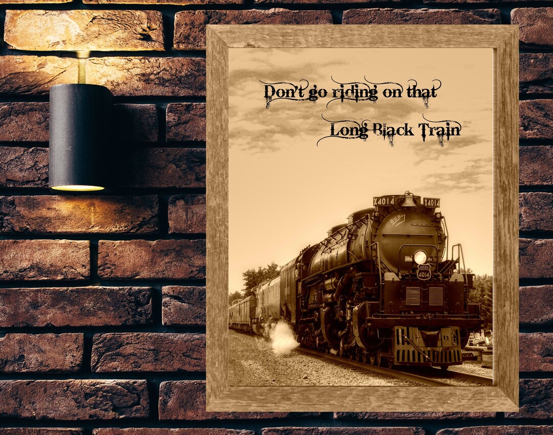 Long Black Train Printable Josh Turner Fan Art Country Music - Etsy