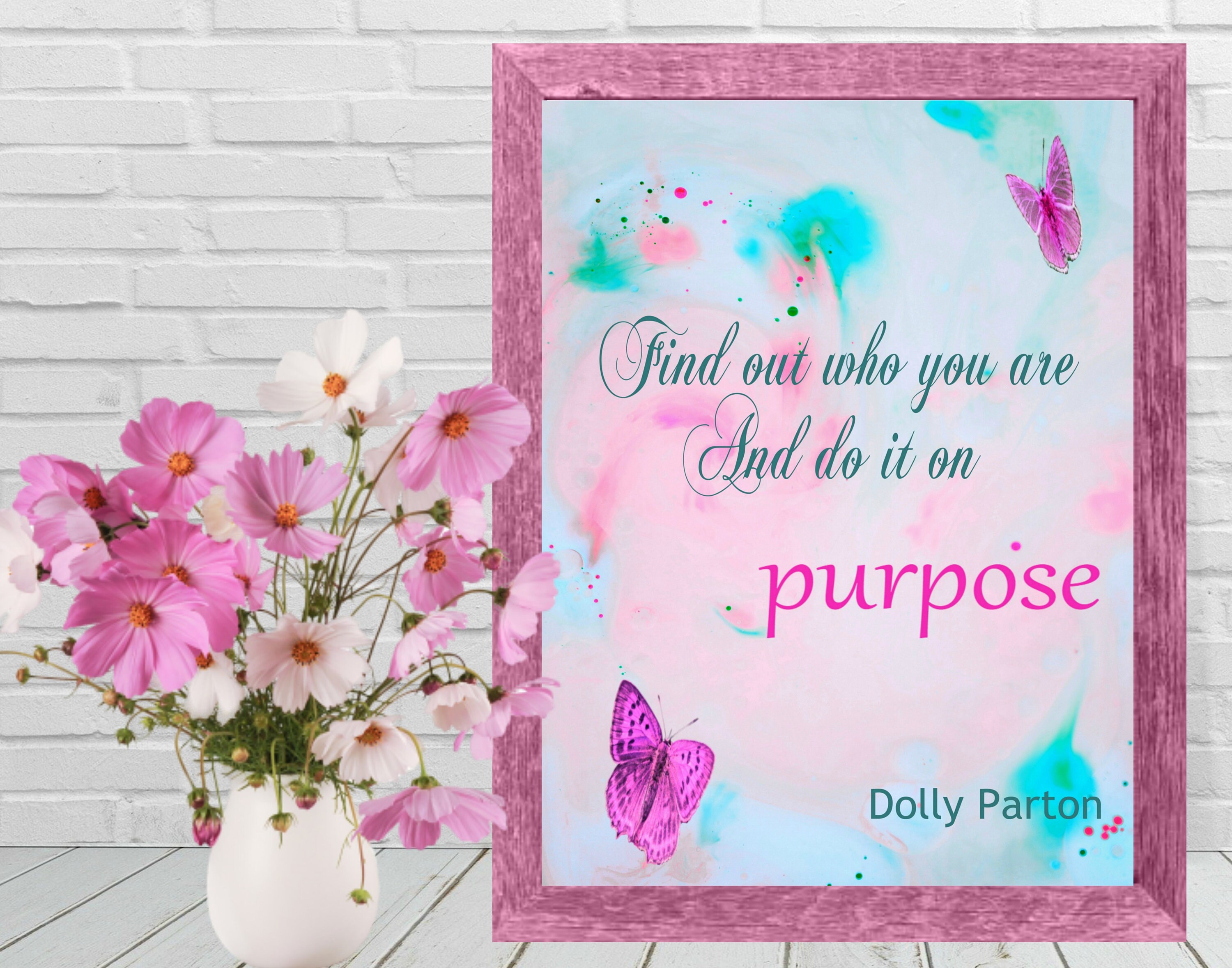 Dolly Parton Quote Printable, Purpose Quote Print, Inspirational Wall ...