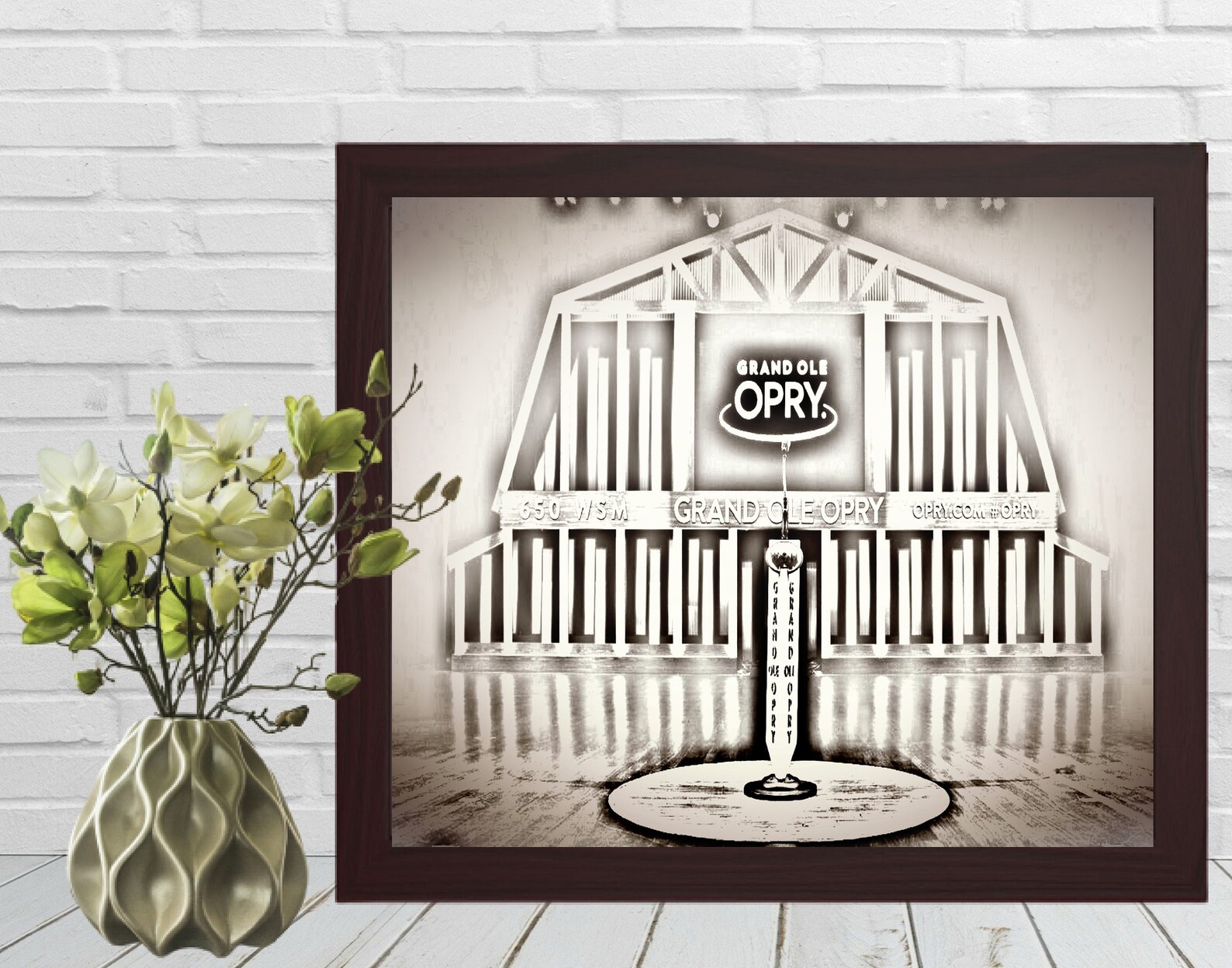Grand Ole Opry Stage Sketch Drawing Printable, Grand Ole Opry Circle of ...