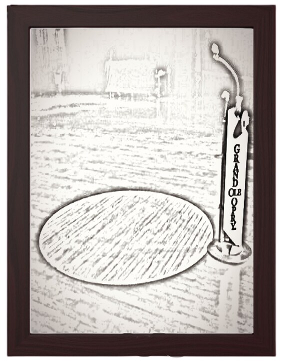 Grand Ole Opry Stage Sketch Drawing Printable Grand Ole Opry | Etsy