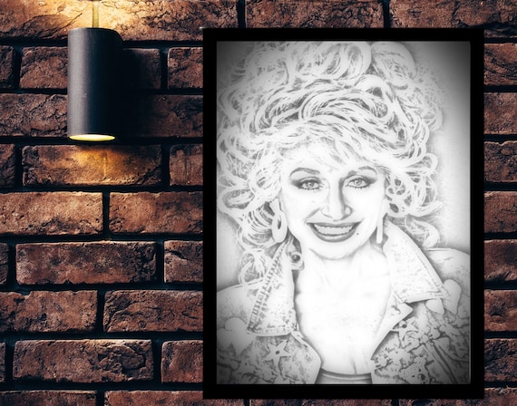 Dolly Parton Sketch Printable Dolly Parton Drawing Country - Etsy
