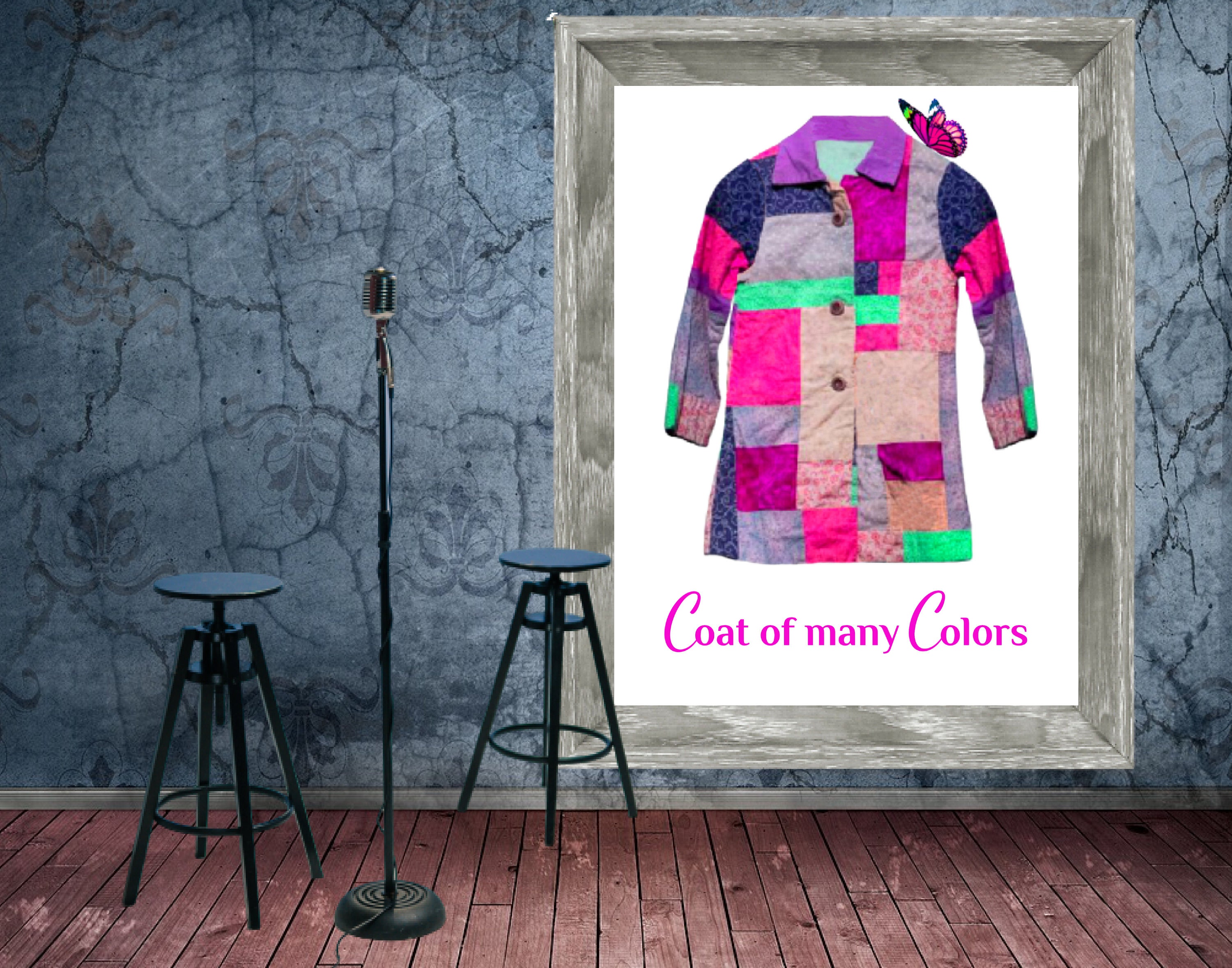 Coat of Many Colors Coat Printable, Dolly Parton Digital Wall Art ...