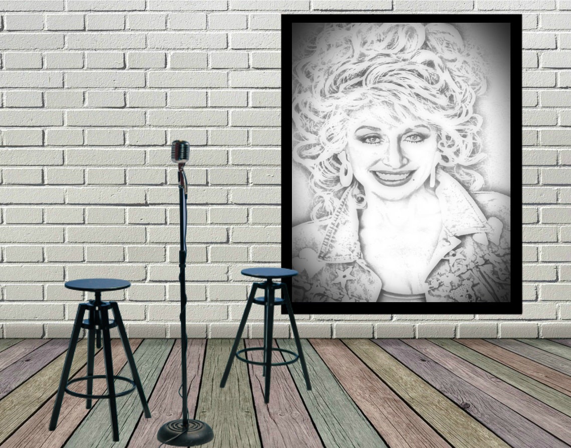 Dolly Parton Sketch Printable Dolly Parton Drawing Country - Etsy