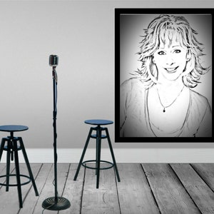 Reba Mcentire Sketch Printable, Reba Mcentire Drawing Printable ...
