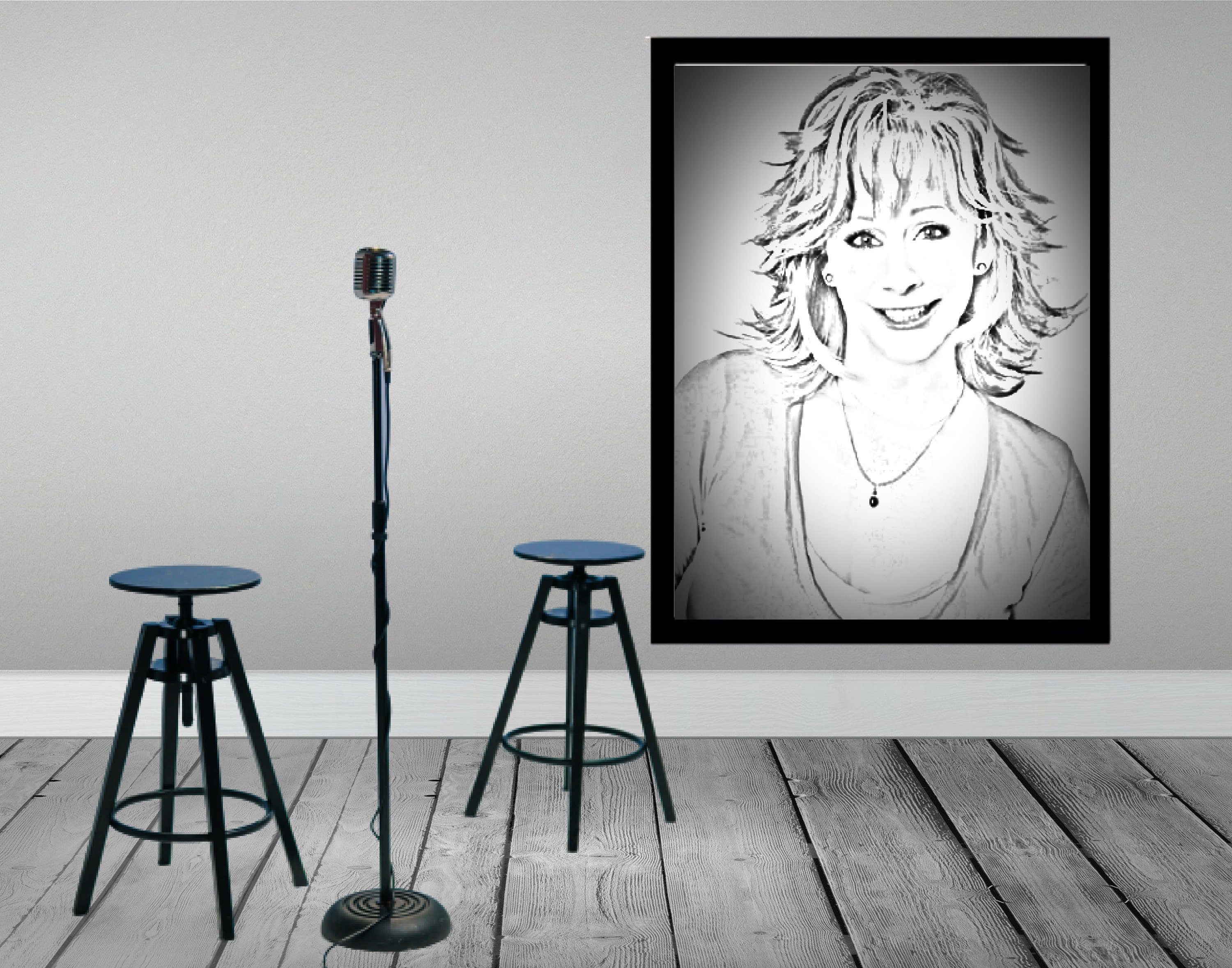 Reba Mcentire Sketch Printable, Reba Mcentire Drawing Printable ...