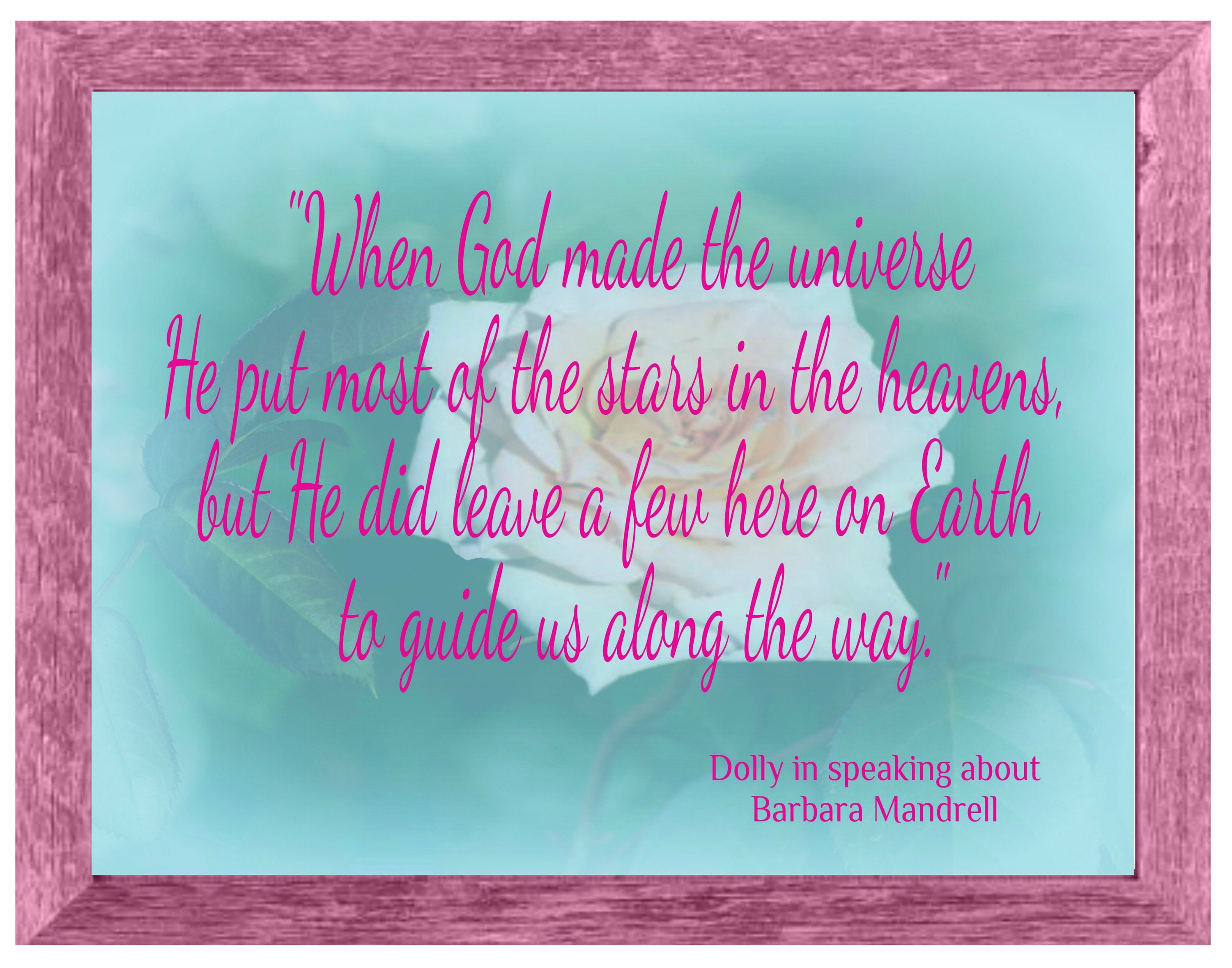 Dolly Parton Quote Printable, Barbara Mandrell Printable, Mothers Day ...