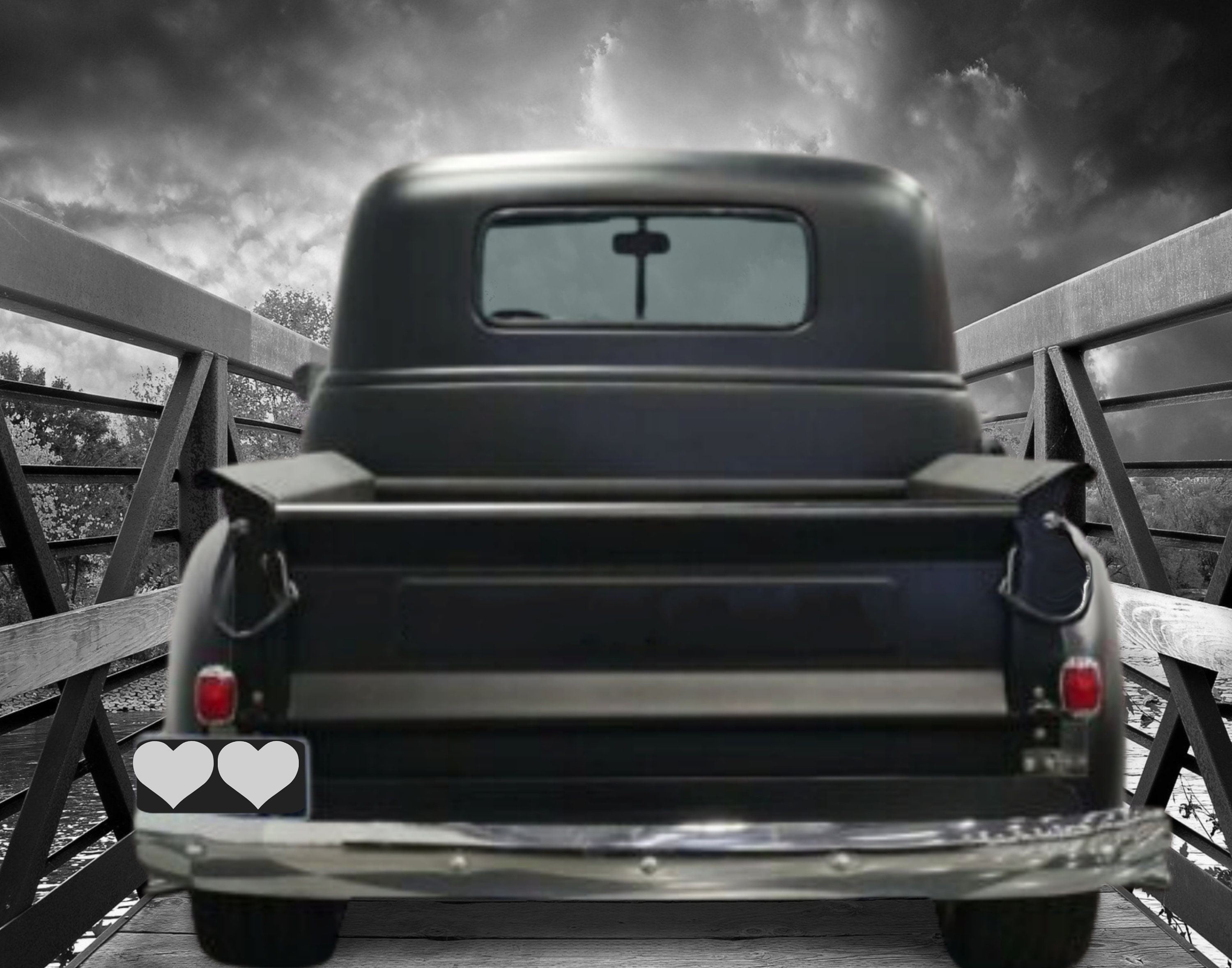 Personalized Truck Tailgate Printable, Customized Vintage Truck Print ...