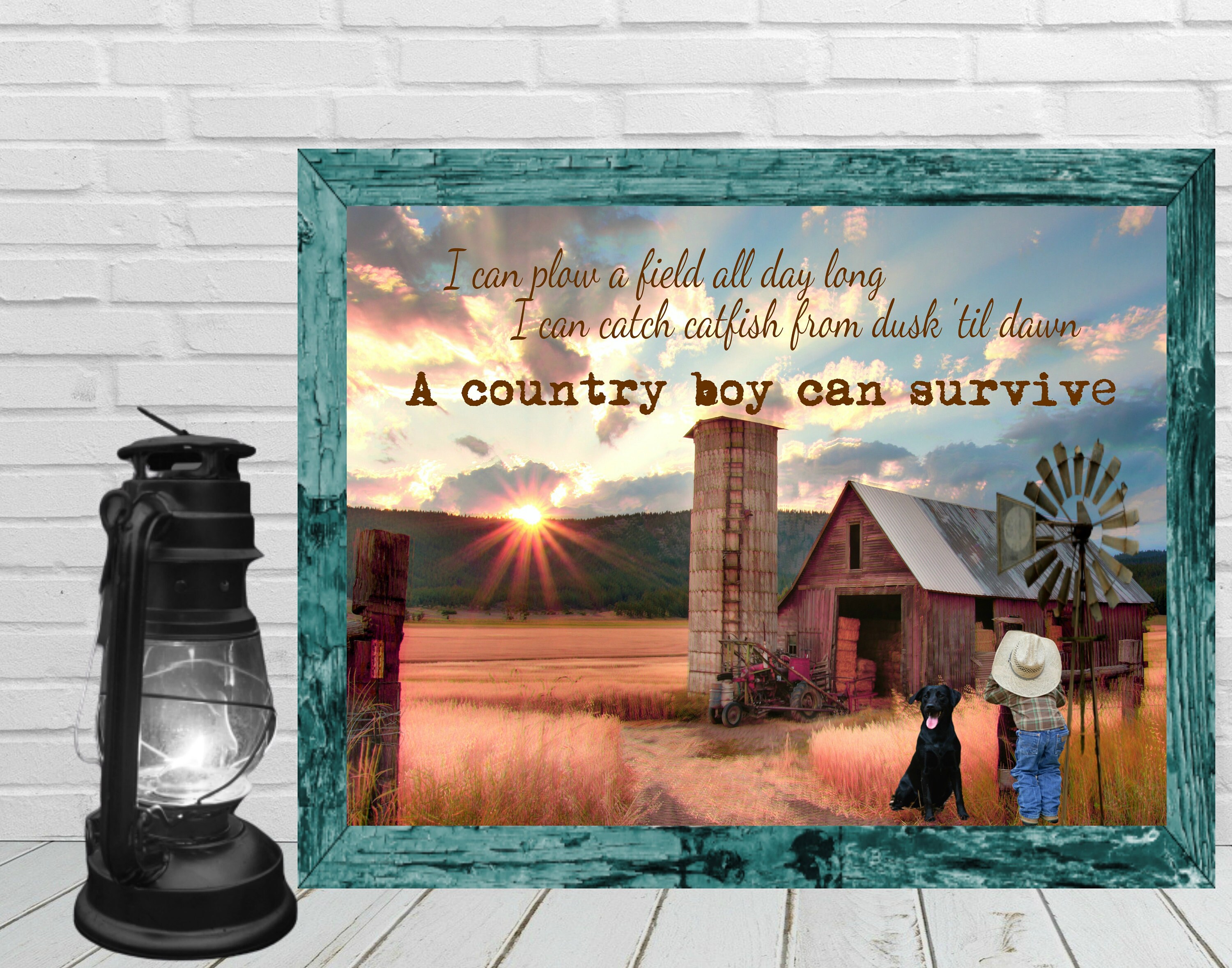 Country Boy Can Survive Decal
