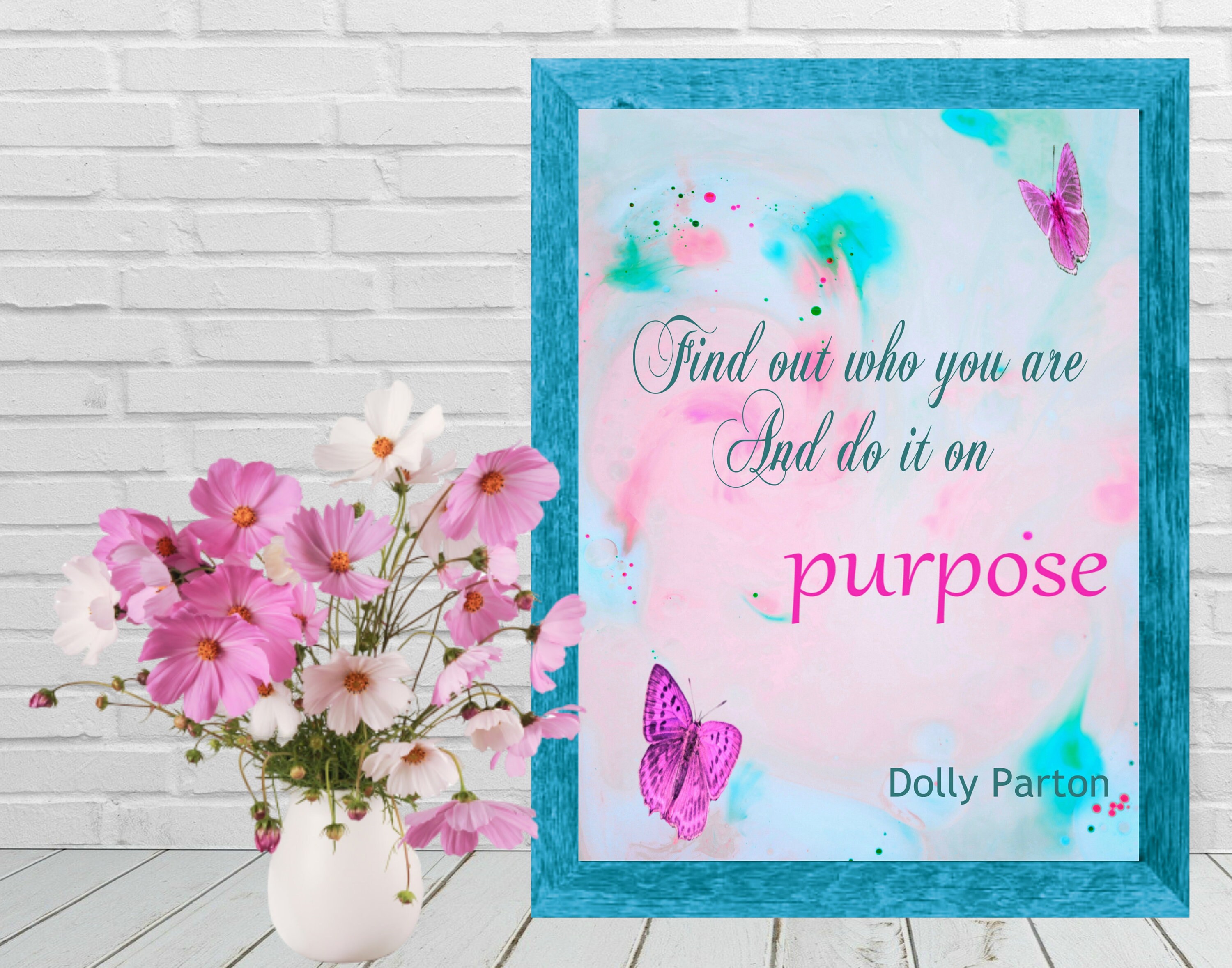 Dolly Parton Quote Printable, Purpose Quote Print, Inspirational Wall ...