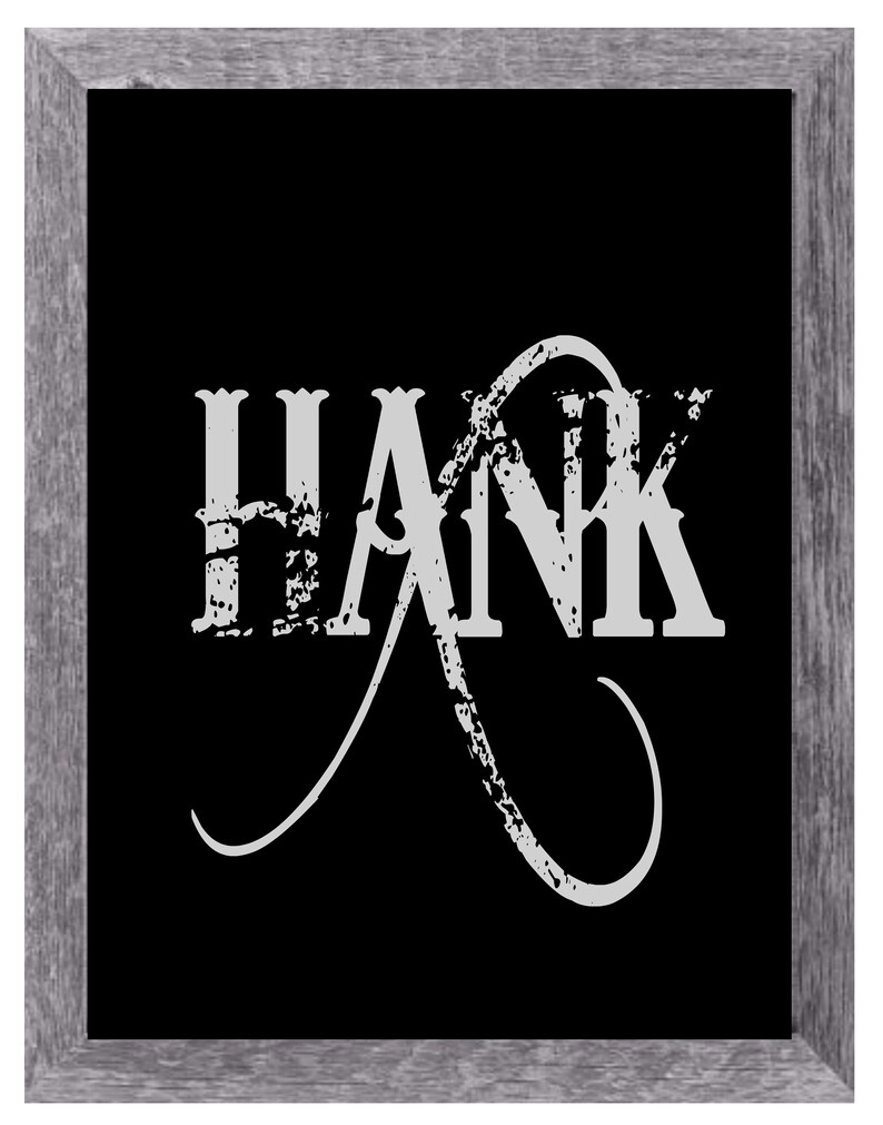 Hank Williams Printable, Hank Country Music Print, Hank Williams Fan ...