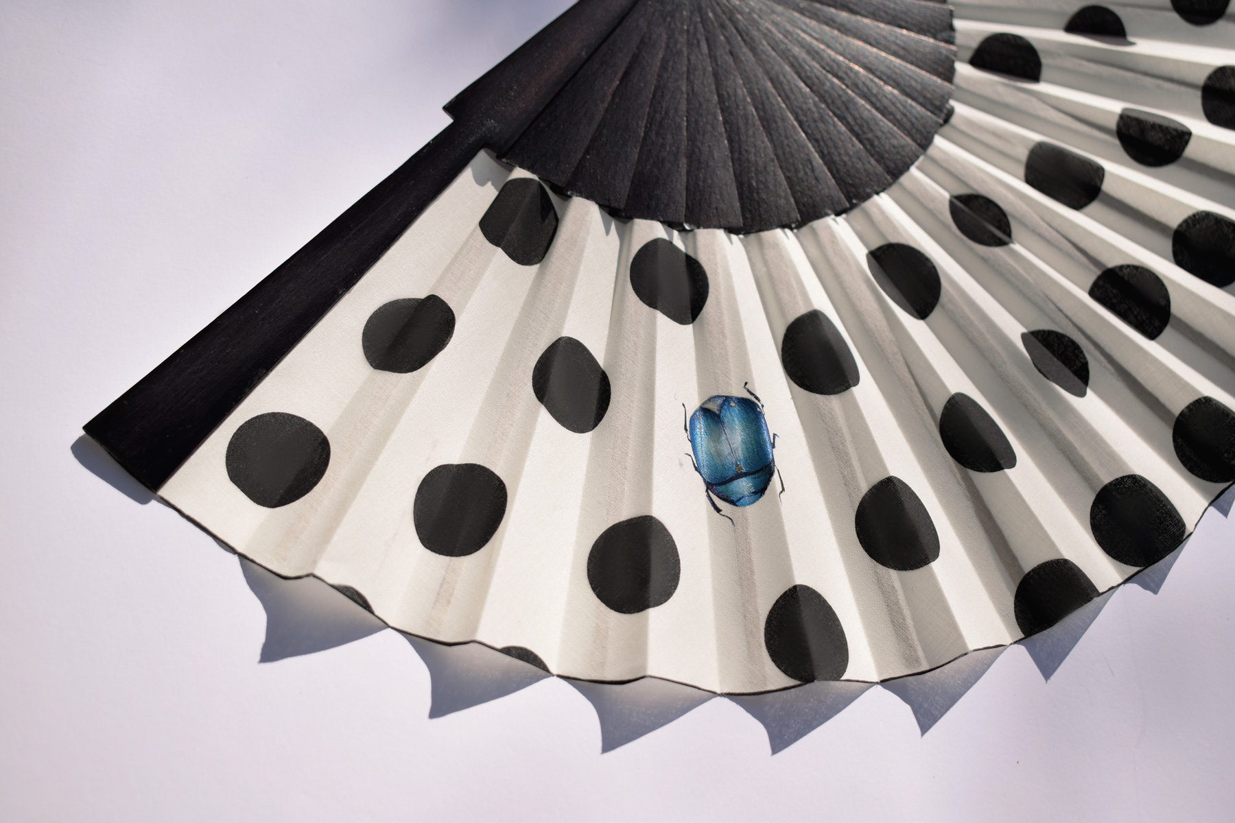 Hand Fan Print Polka Dots- Egyptian Beetle- Artisan Hand Fans - FREE ...