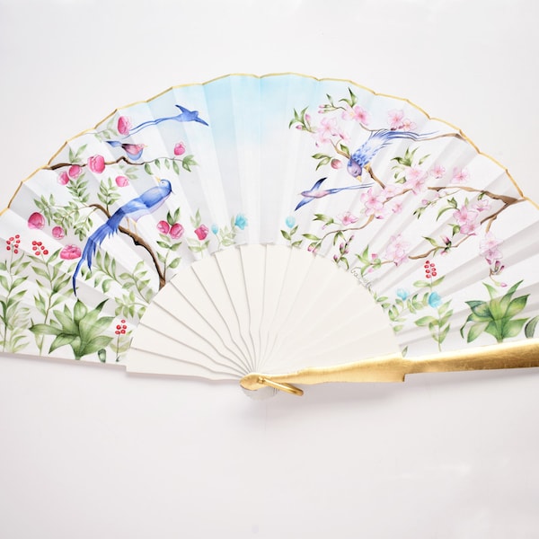Hand Painted Fan - Etsy