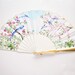Hand Fan / DRAGONFLY Handpainted Fan / Wooden Fan / FREE Shipping - Etsy