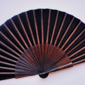 Full Moon Handfan / FREE SHIPPING Hand Painted Fan / Wooden Fan ...