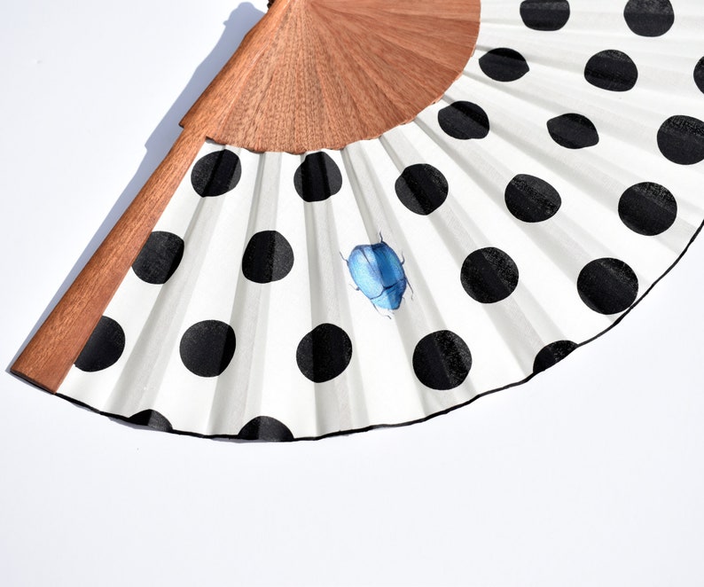 Hand Fan Print Polka Dots- Egyptian Beetle- Artisan Hand Fans - FREE ...