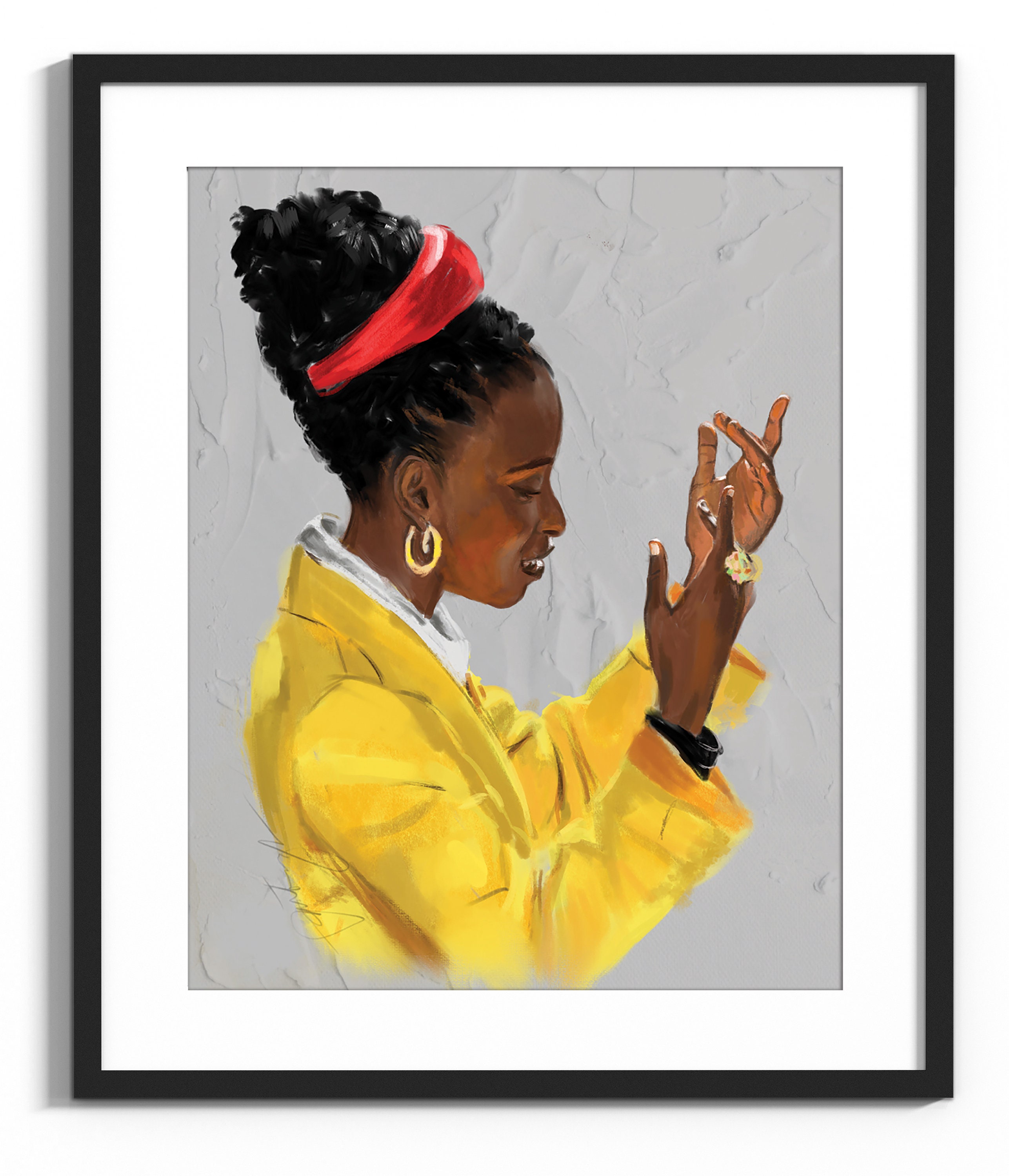 Amanda Gorman Portrait Art Print, Inspiring Women, Poet, Artwork, the ...