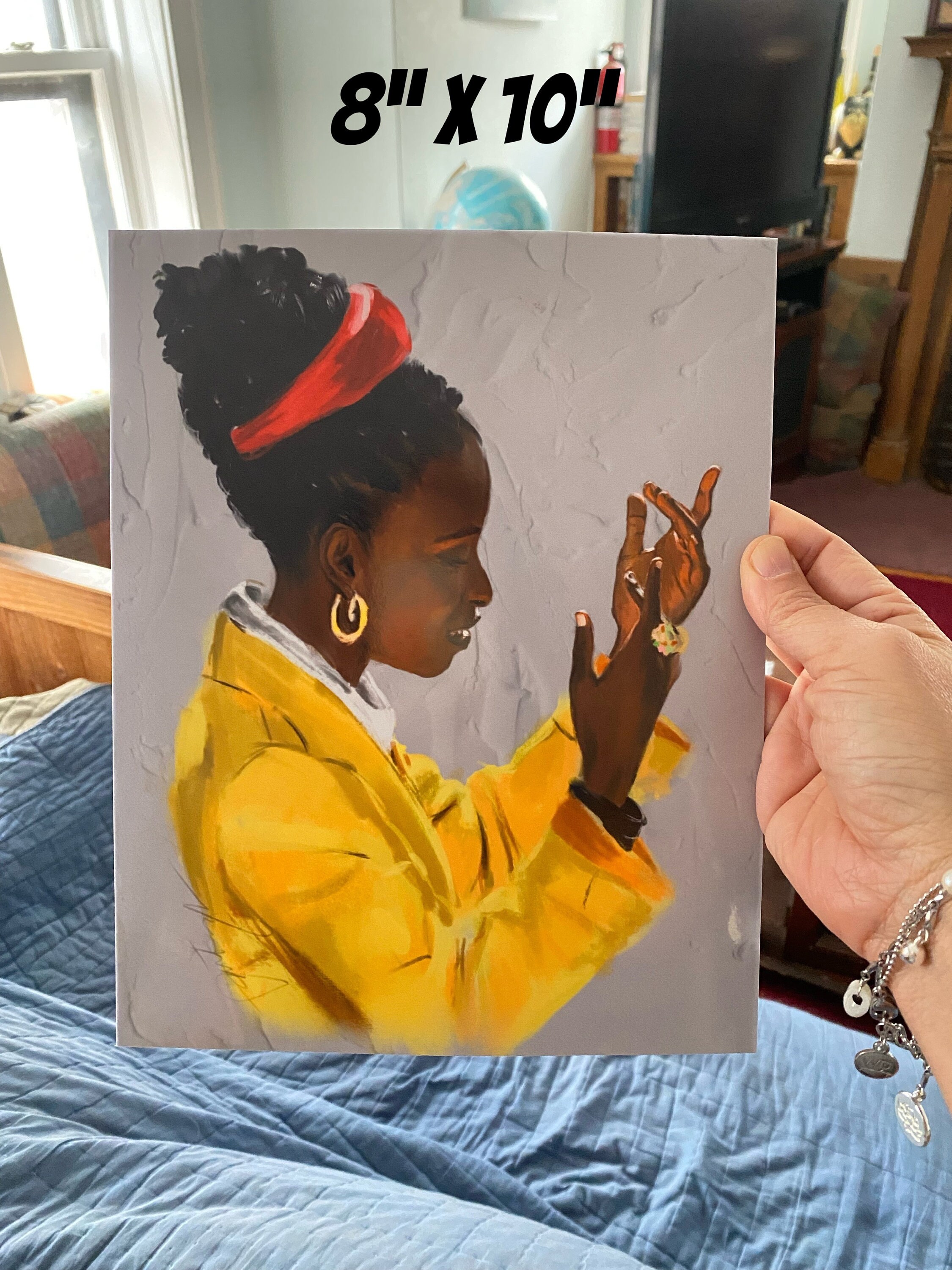 Amanda Gorman Portrait Art Print, Inspiring Women, Poet, Artwork, the ...