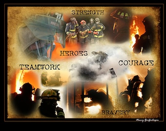 Firefighter quote | Etsy