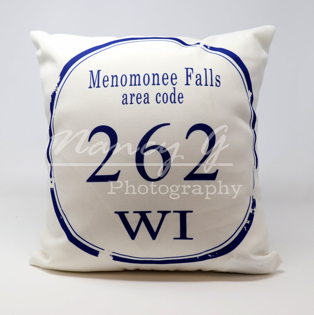 Decorative Pillow, Menomonee Falls, Map, Word Art, Square Pillow, Home ...