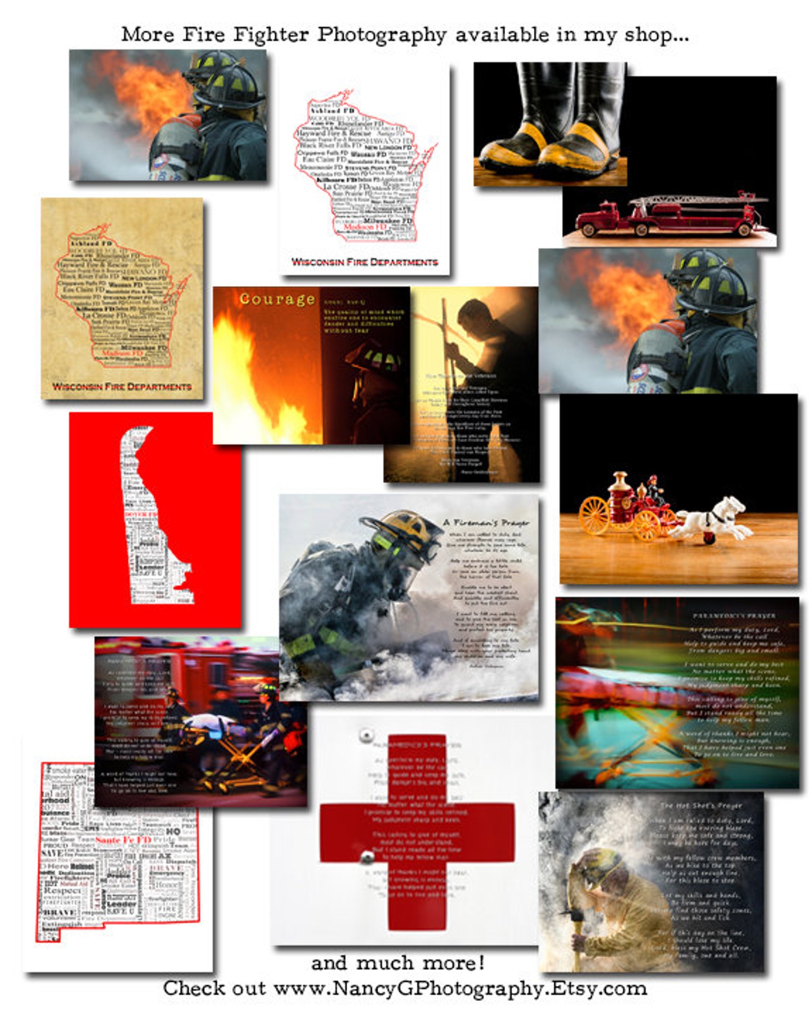 Custom Firefighter Inspirational Print, Fireman Poster, Inspiration ...