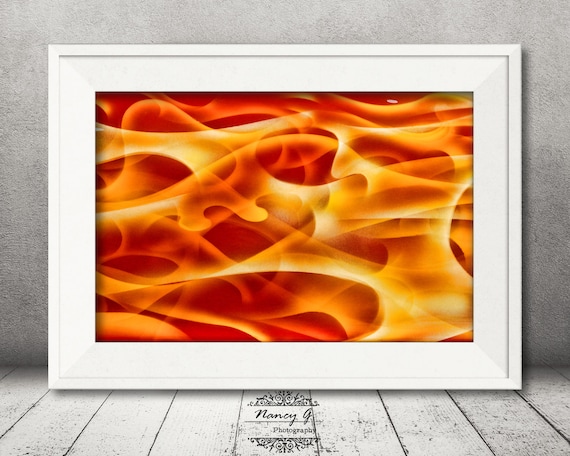 Flames Print Fire Print Fine Art Print Artwork Home Decor | Etsy
