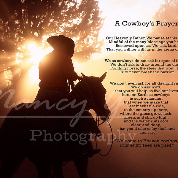 Cowboy Prayer - Etsy