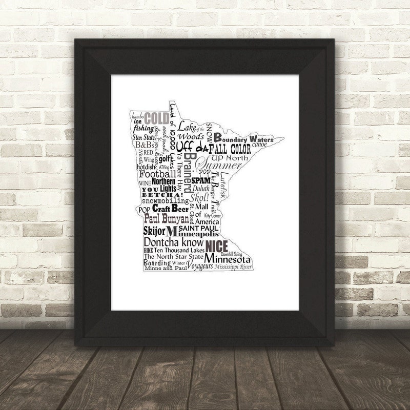Minnesota Print - Etsy