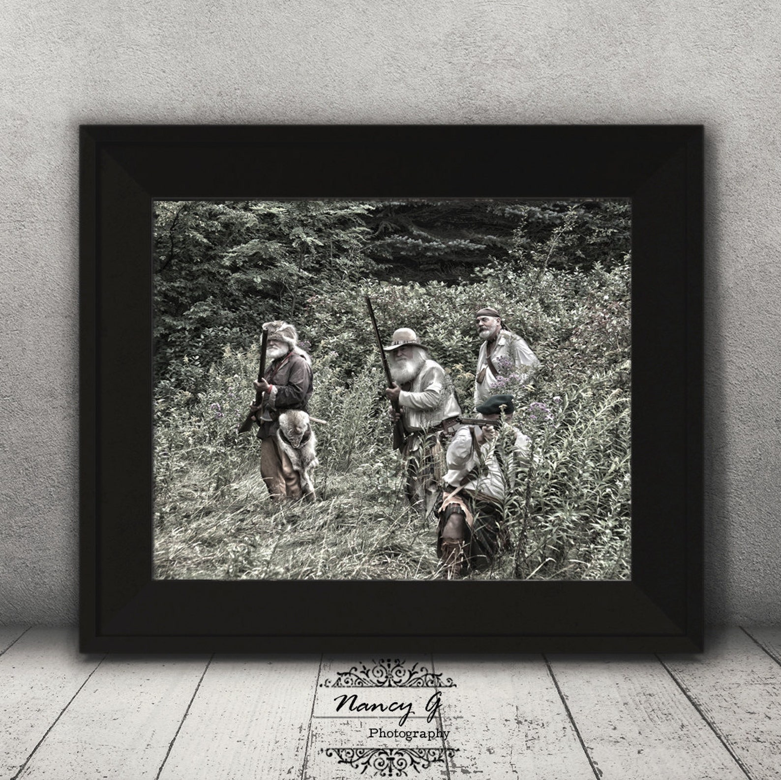 Fur Trapper Print Vintage Print Living Room Decor - Etsy