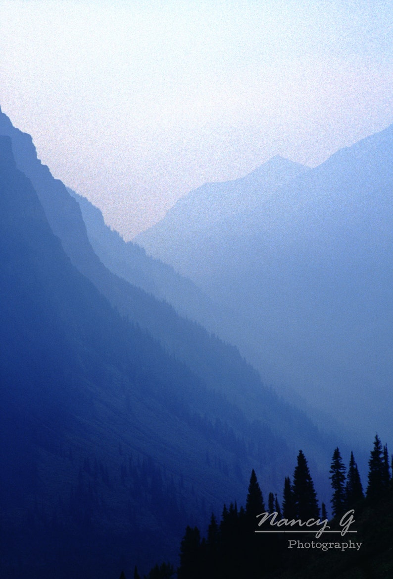 Rocky Mountains Glacier National Park Montana Photographic - Etsy