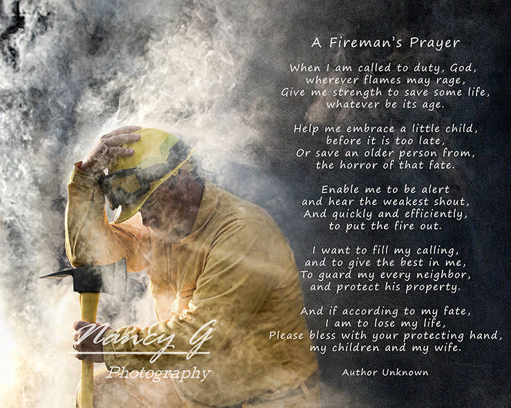 Firemans Prayer Firefighter Prayer Print Firefighter Wall - Etsy