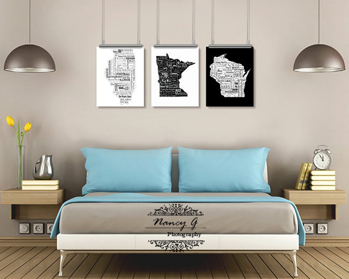 Wisconsin Slogans Word Art Typography Map Wisconsin - Etsy