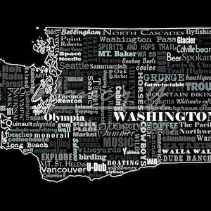 Washington State Slogans, Wazzu, Word Art, Typography, Map, Washington ...