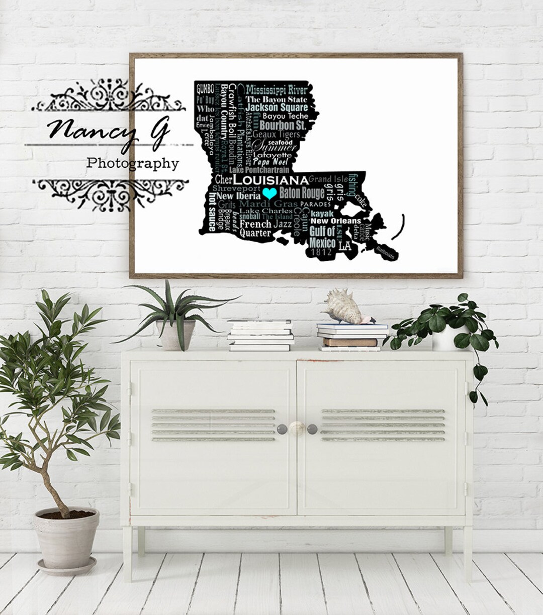 Louisiana Word Art, Typography, Louisiana, Louisiana Print, Slogans ...