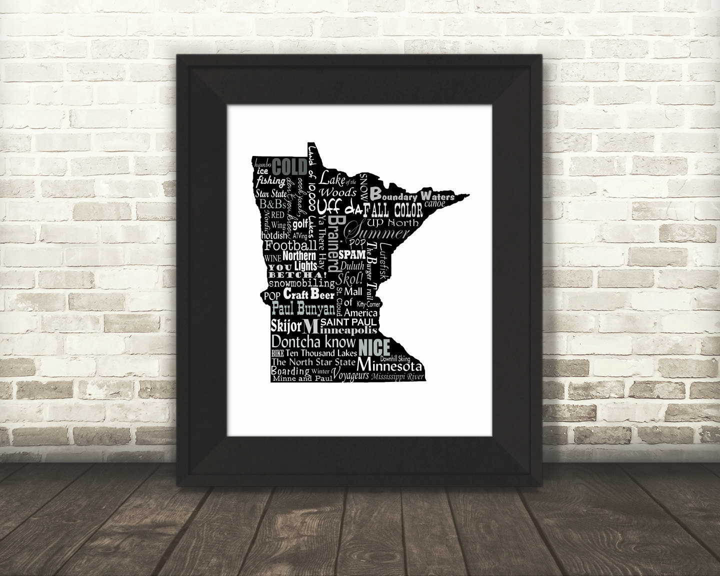 Minnesota Slogans, Word Art, Typography, Map, Minnesota, Minnesota ...