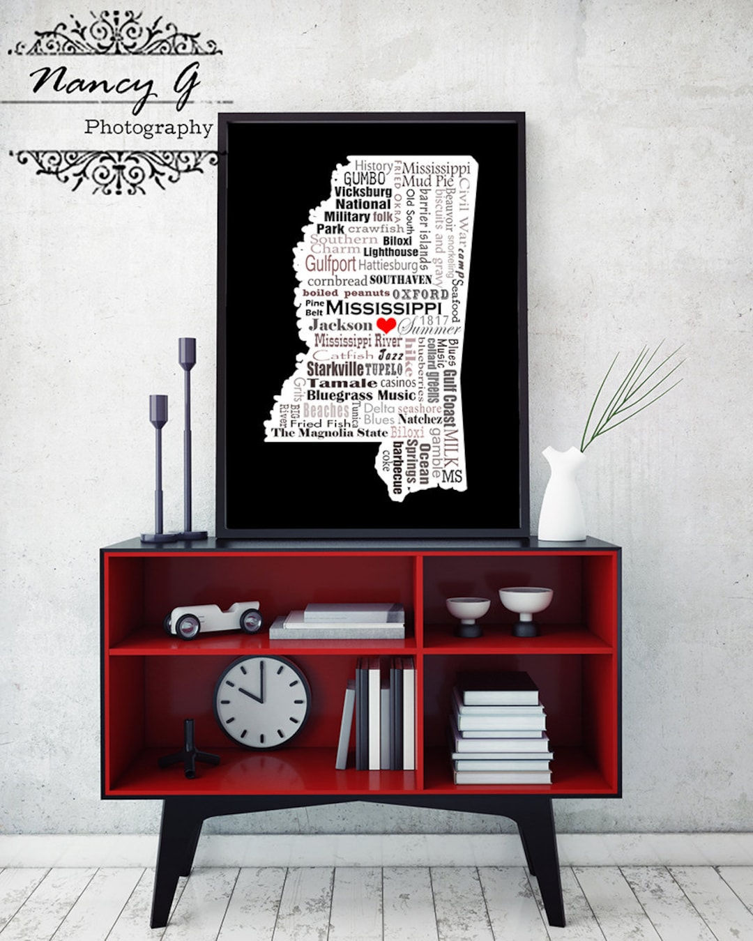 Mississippi Word Art, Typography, Mississippi, Mississippi Print ...