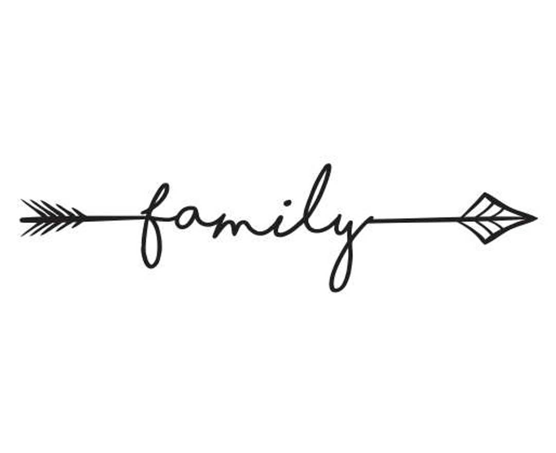 Family Arrow Vinyl Wall Decal - Etsy