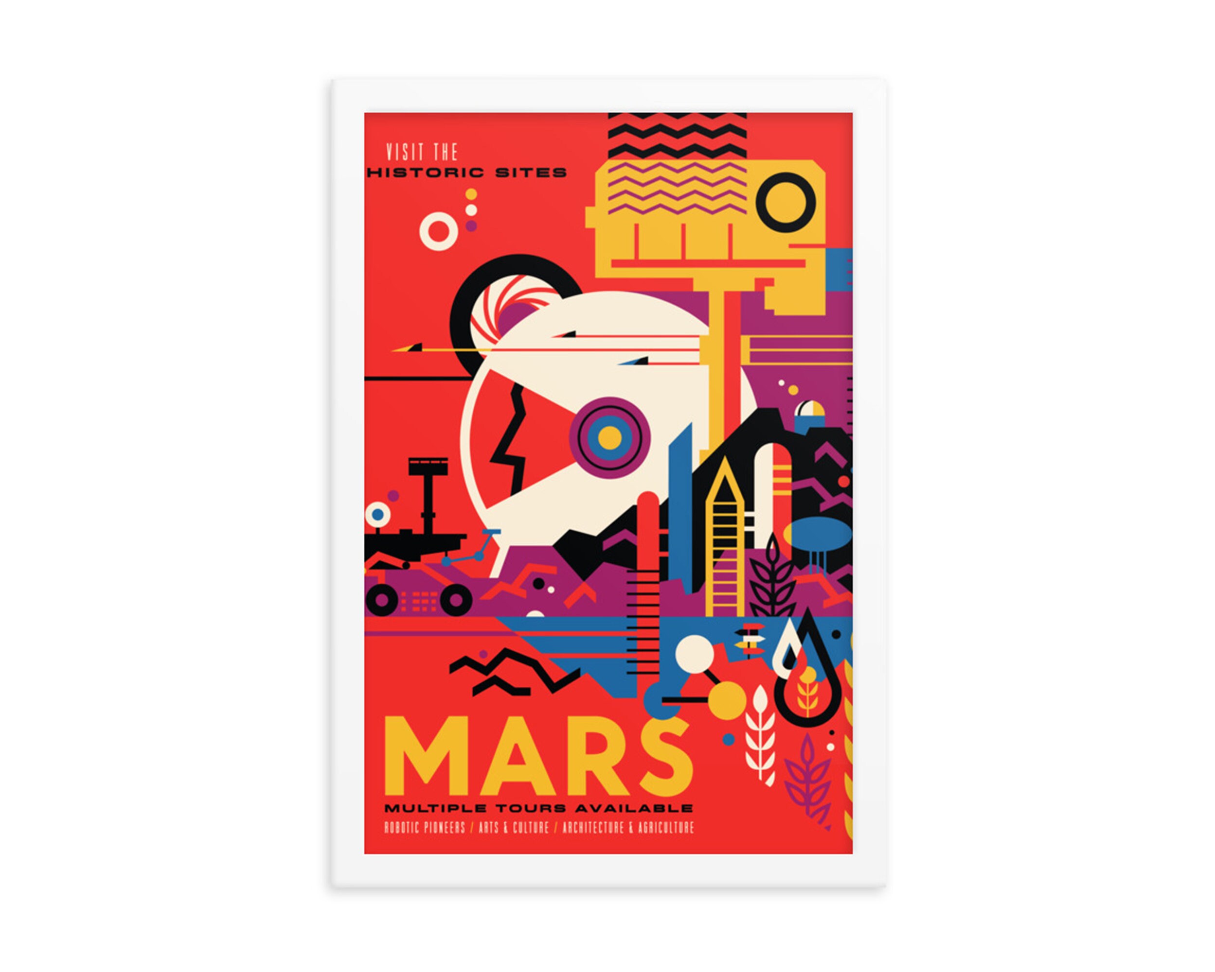 Nasa Posters Visit Mars Printable File Digital Wall Art - Etsy