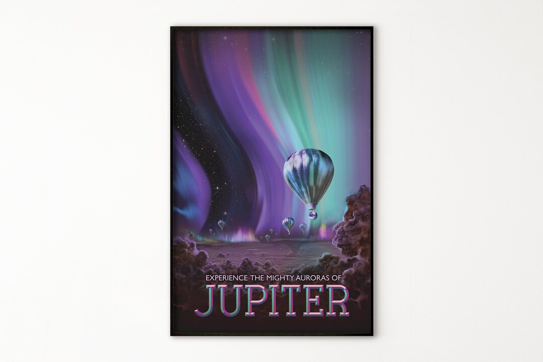 Nasa Posters, Visit Jupiter - Printable File, Digital Wall Art, Vintage ...