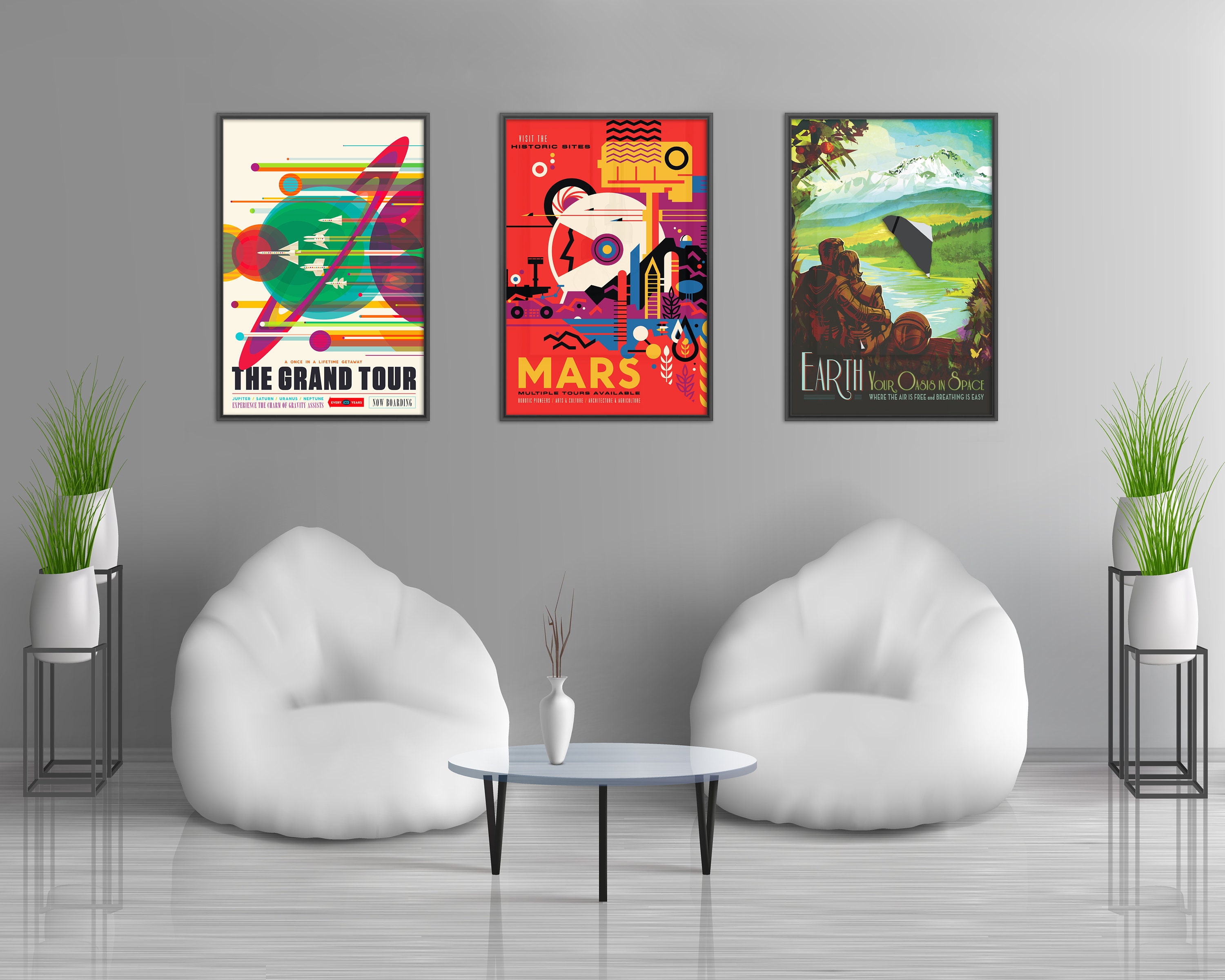 Nasa Posters Visit Mars Printable File Digital Wall Art - Etsy