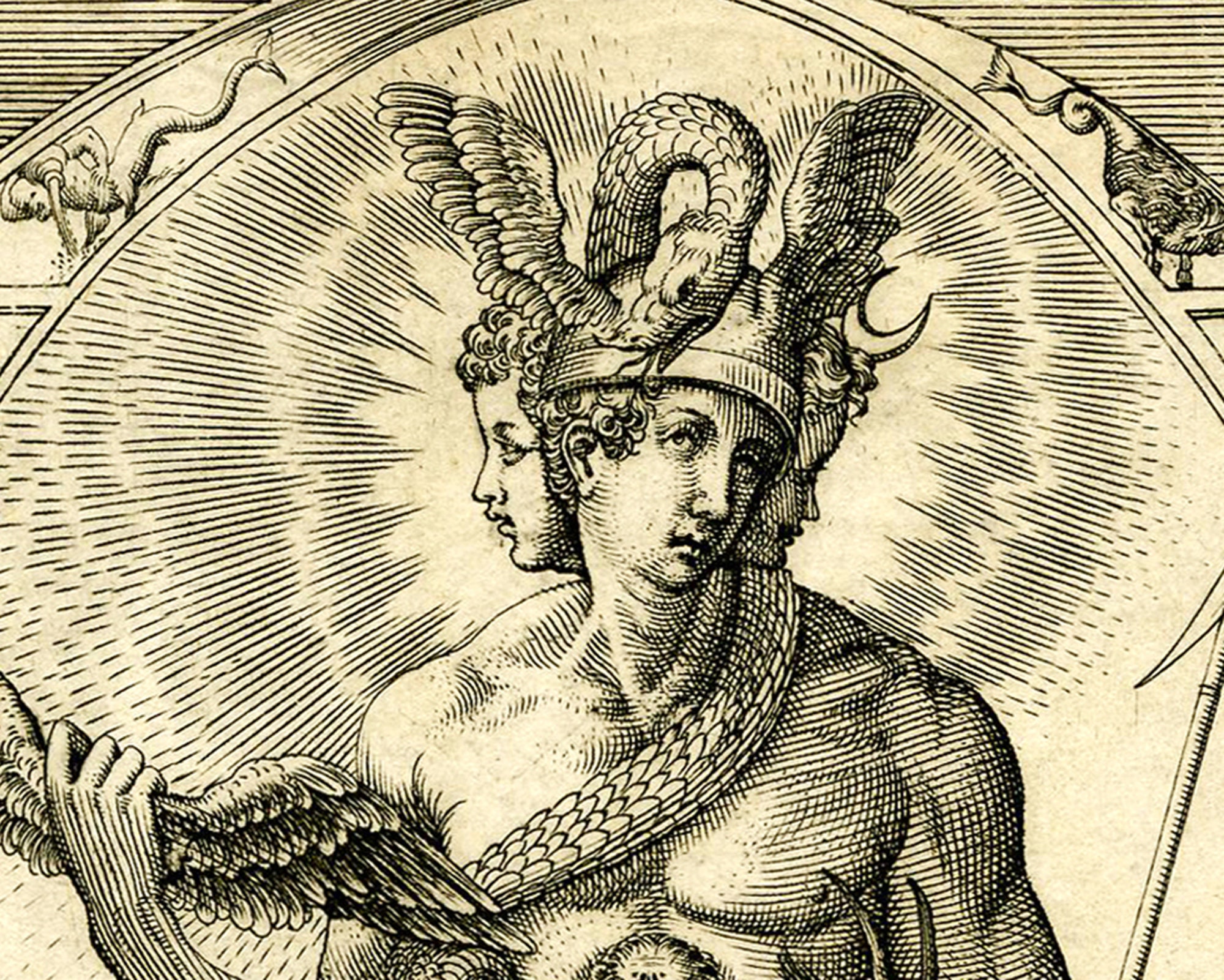 Vintage Alchemy Illustration From 16th Century. Mercury, Azoth or ...